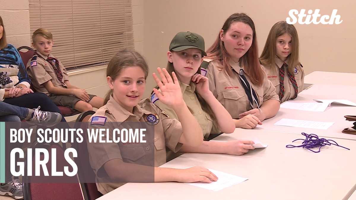 Boy Scouts welcome girls for the first time