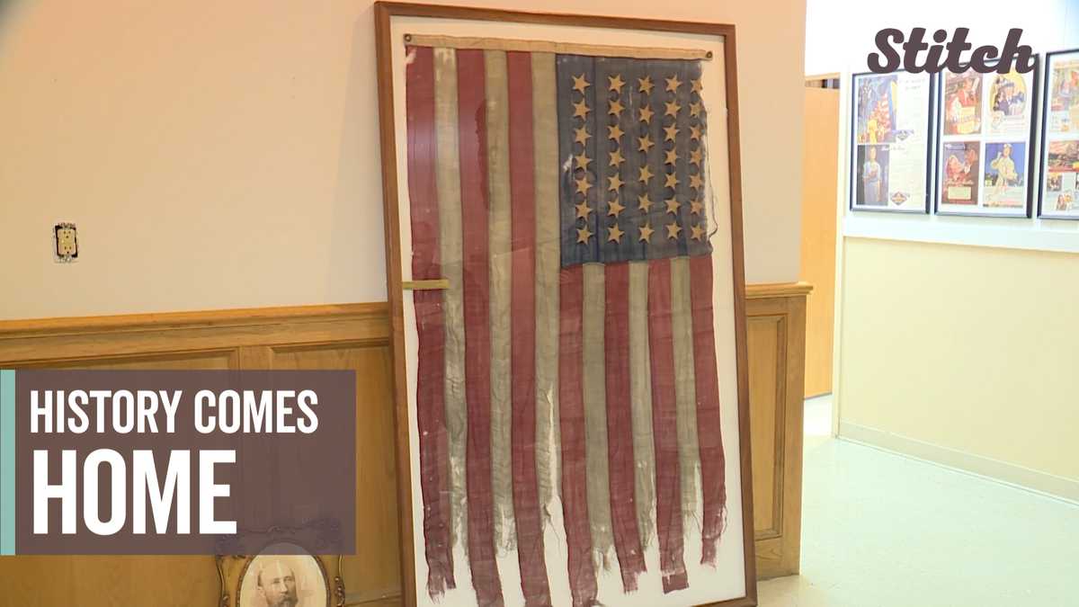 159-year-old Union flag from Civil War returns home to Maine