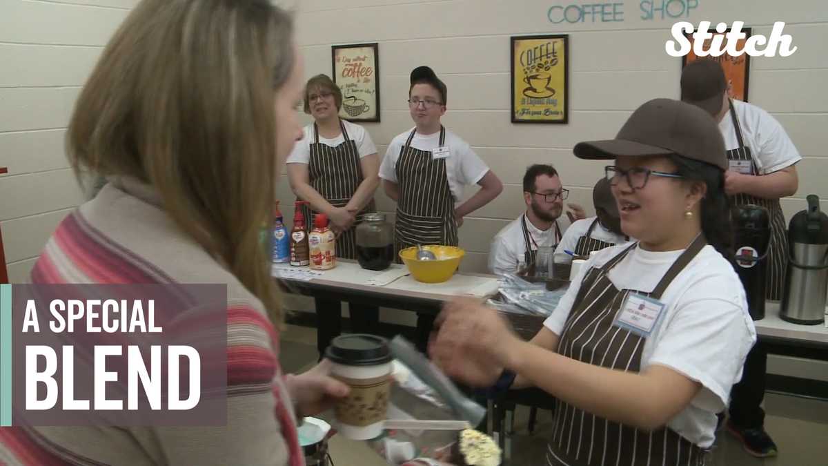 Life skills students thrive while working at middle school coffee shop