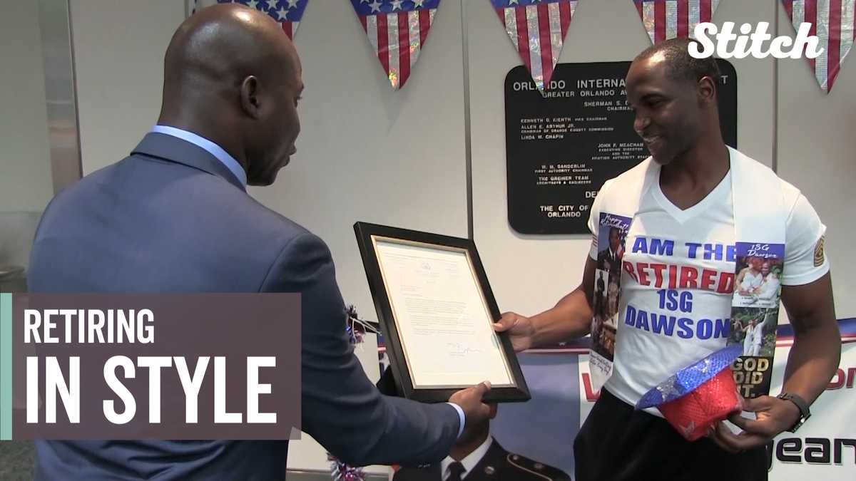 Army veteran celebrates retirement with surprise homecoming