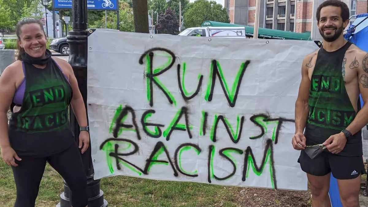 Couple runs 1 mile every hour for 24 hours for charity