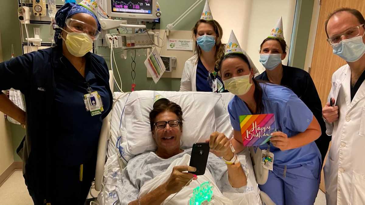 Man suffers stroke on birthday, doesn't lose sense of humor
