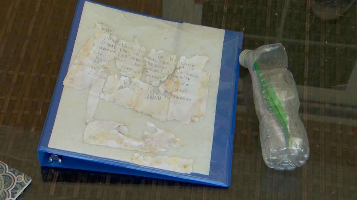 Child's letter in a bottle makes it all the way from Cuba to Florida