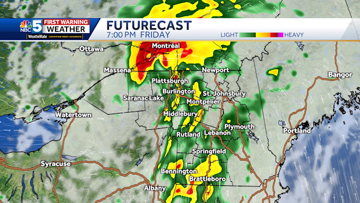 Storm timeline: See when Debby will impact Vermont, New York