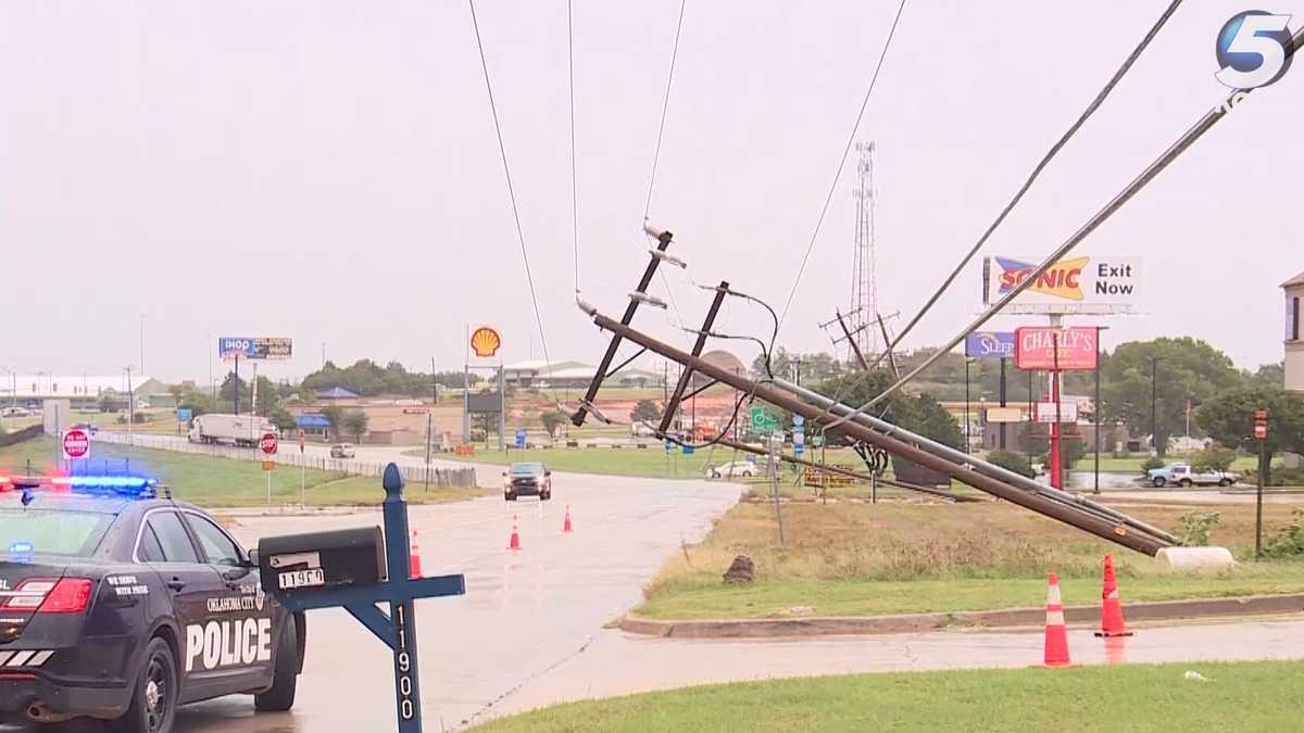 Intense storms leave behind heavy damage in central Oklahoma