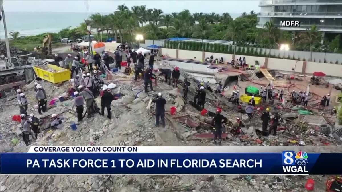 PA. TASK FORCE 1 heading to Florida to help at collapsed condo site