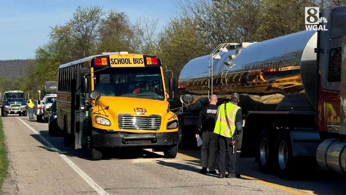 Two school buses crash into one another in Perry County, Pa.