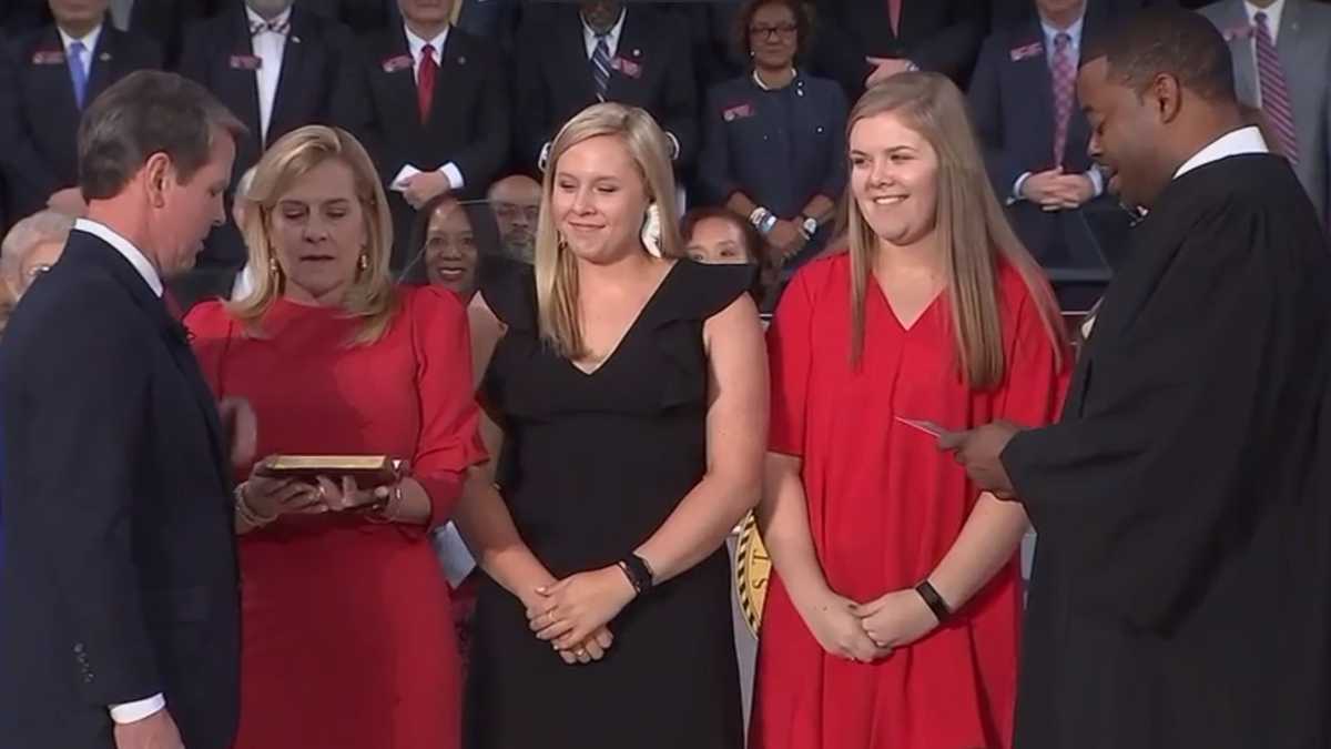 WATCH: Brian Kemp is sworn in as Georgia's new governor