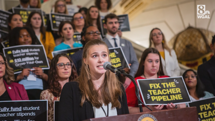 Educators rally to address Pennsylvania teacher shortage