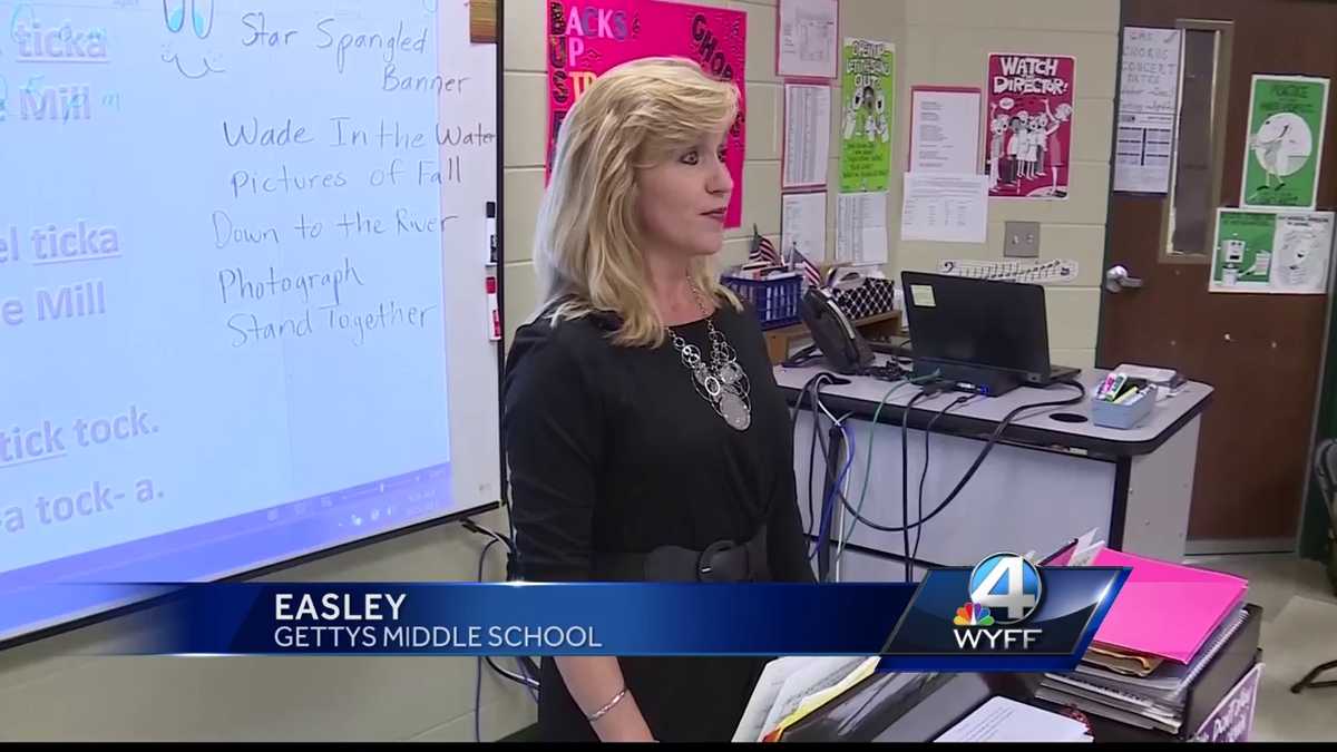 Terry Batson of R.H. Gettys Middle School is this week's Golden Apple ...