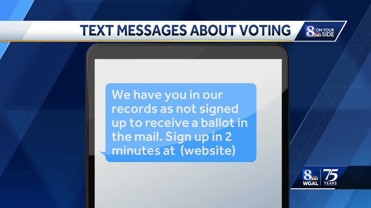 Messages about voter registration status circulate ahead of election