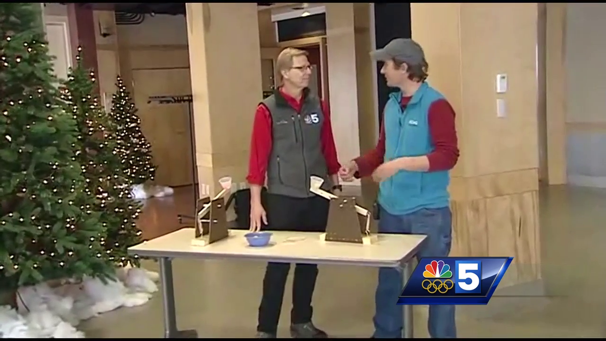 Tom Messner launches 'snowballs' at ECHO