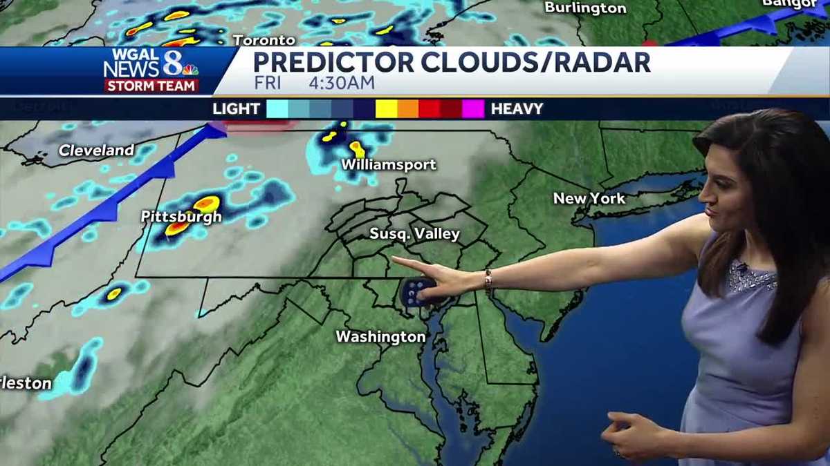 Slow-moving cold front could bring chance of storms