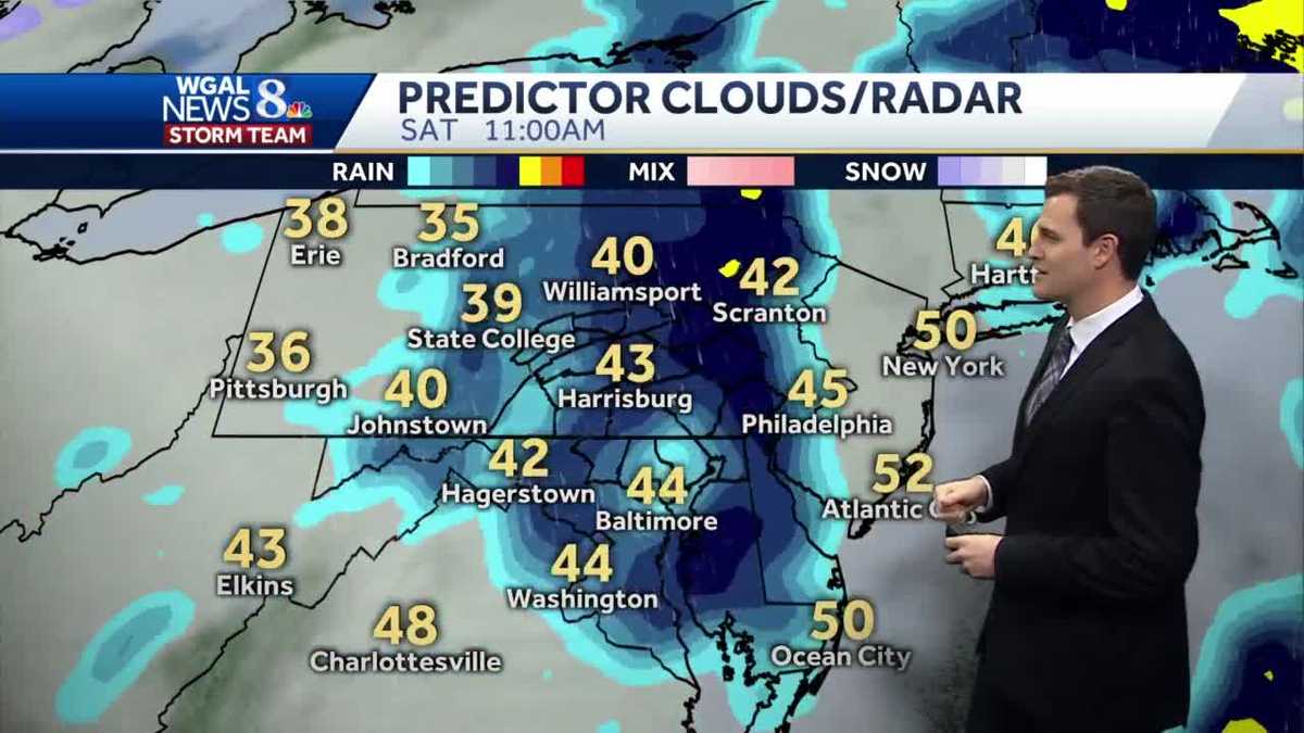 Central Pa. weather: Rainy stretch ahead