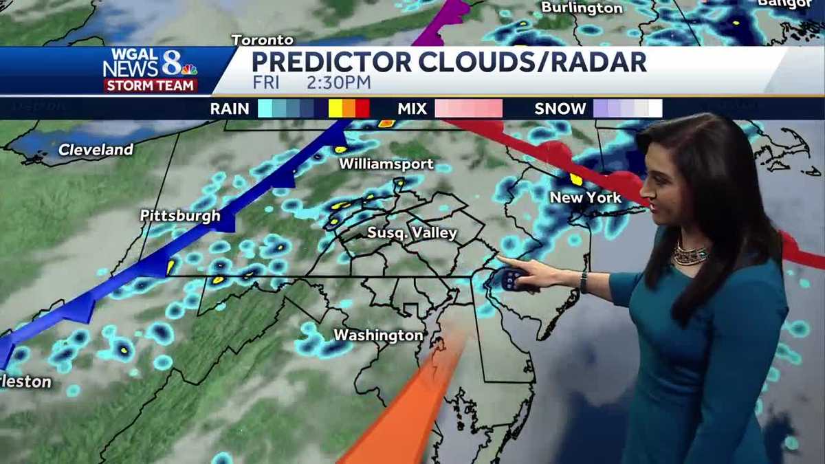 Central Pa. forecast: Two rounds of rain on Friday