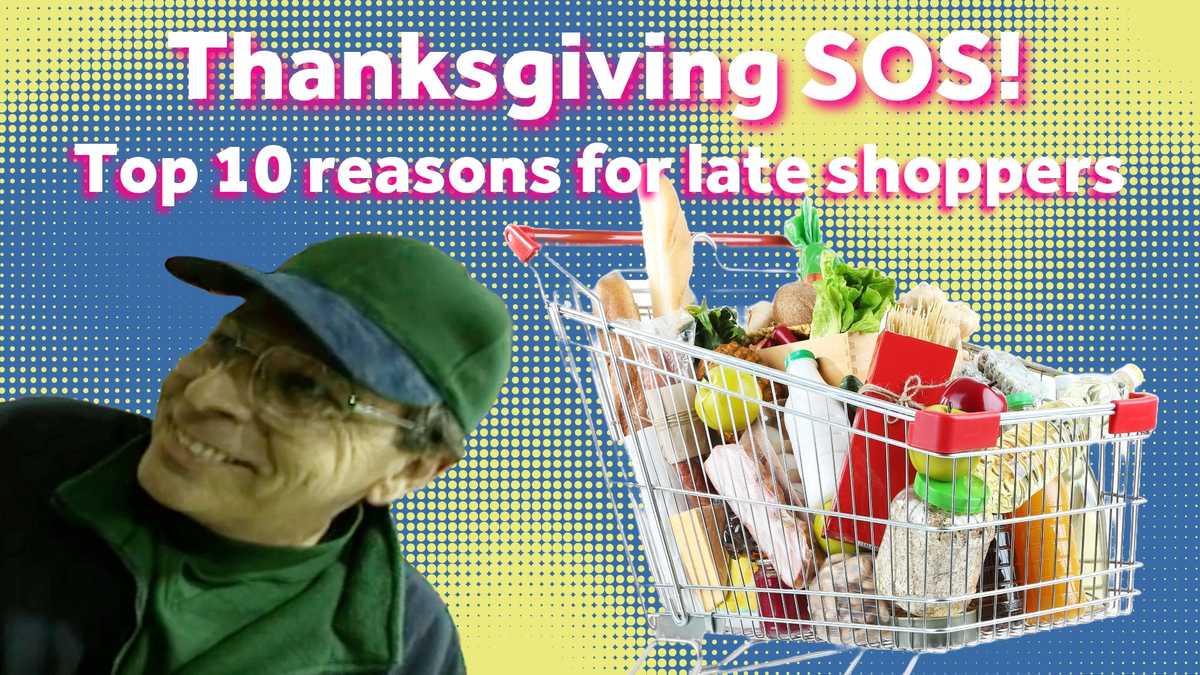 Top 10 Excuses For Last Minute Thanksgiving Shoppers