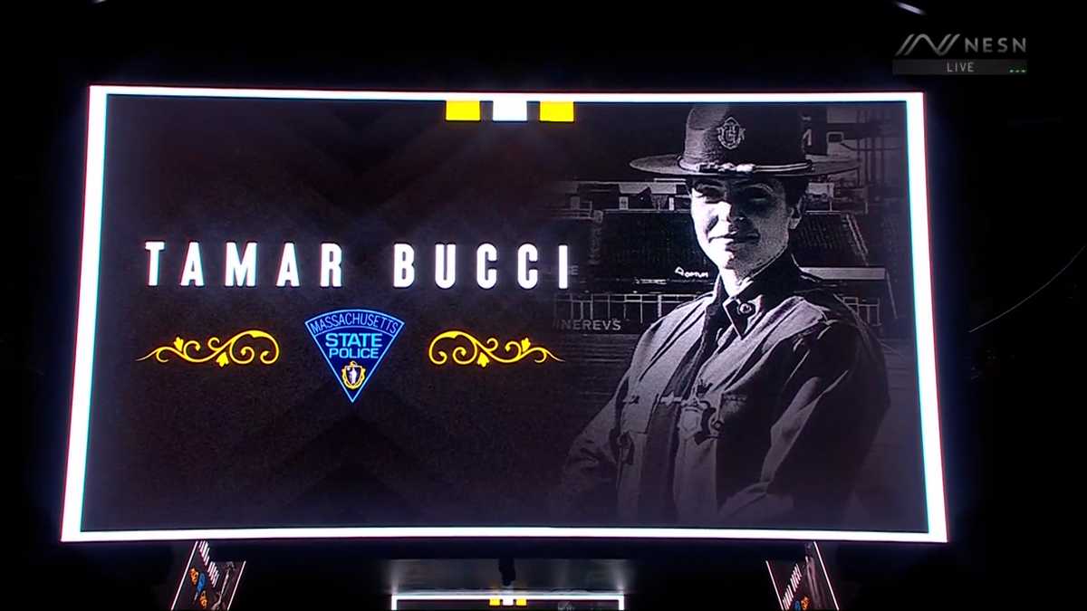 Bruins pay tribute to fallen Mass. State Police Trooper Bucci