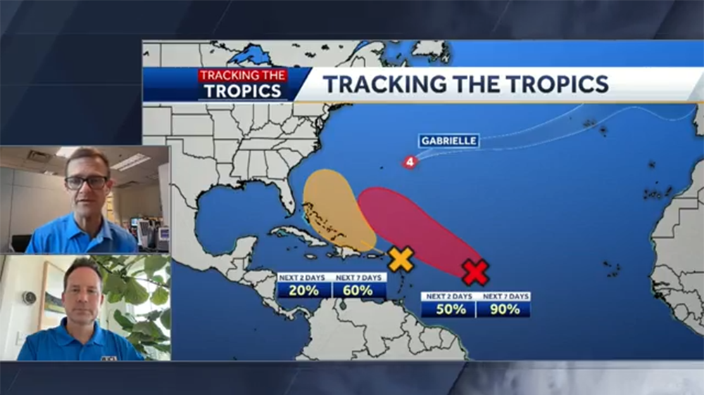 The latest on Gabrielle, 2 other disturbances in the Atlantic - WJCL