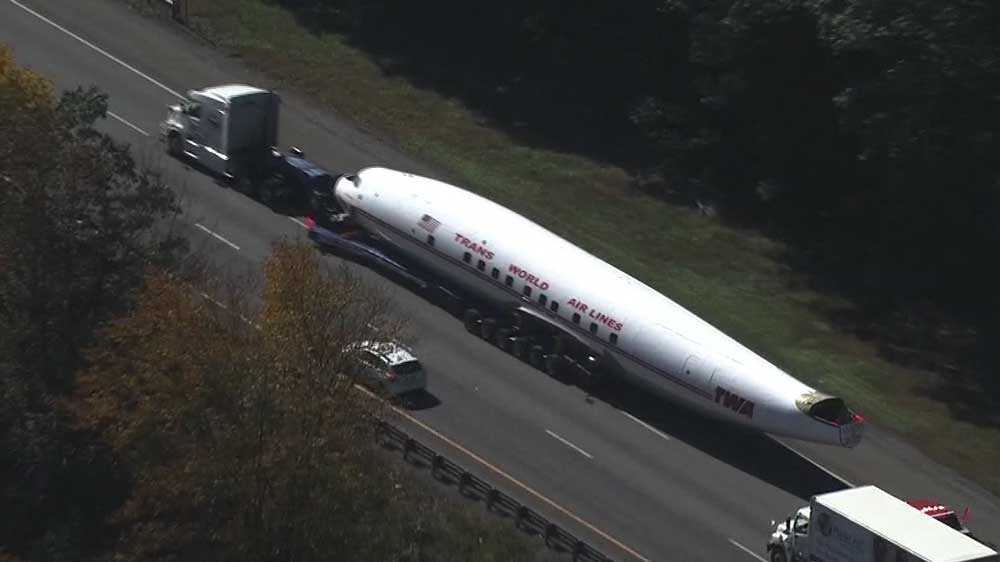 Piece of aviation history trades the runway for the highway