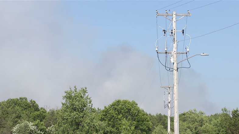 830-acre wildfire burns in Waushara County in central Wisconsin