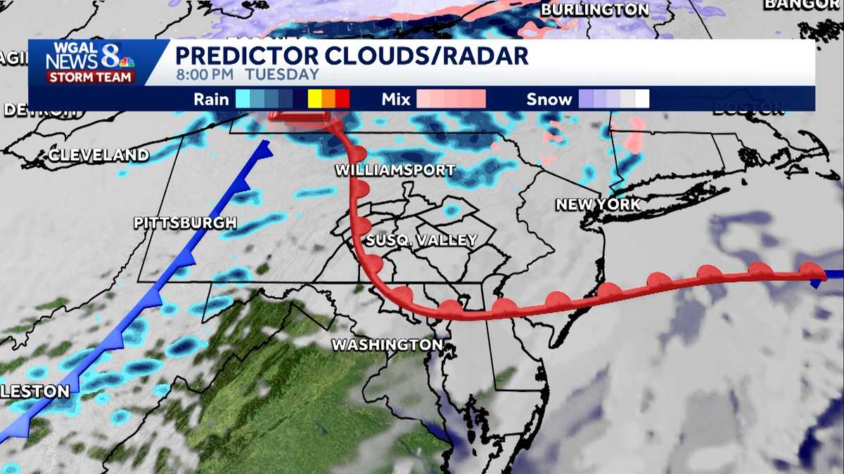 Seasonable Monday; Warming trend throughout the week in South-Central Pa.