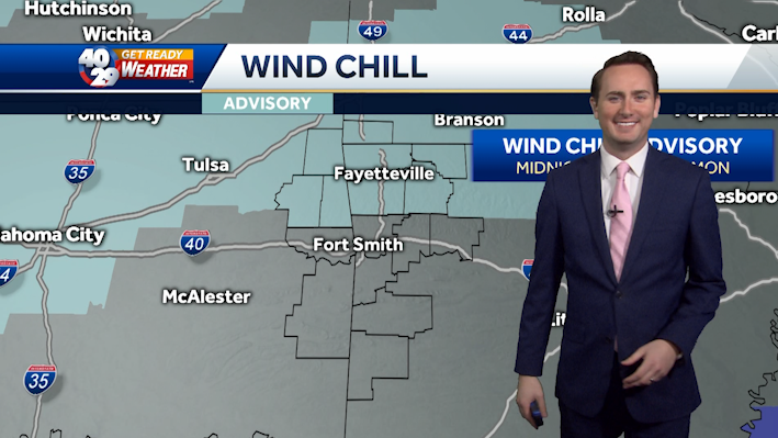 Very cold wind chills for Monday morning