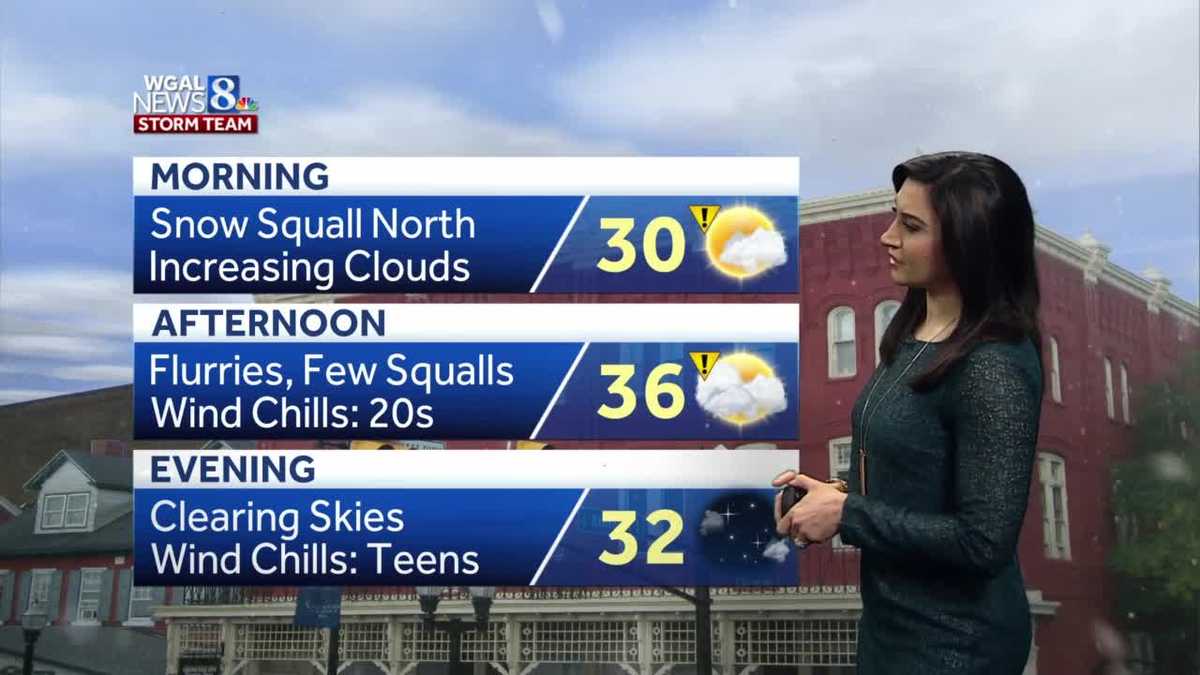 Central Pennsylvania weather: Snow squalls ahead