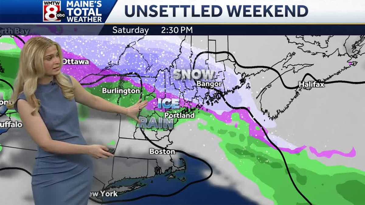 Maine to see snow, ice, rain this weekend