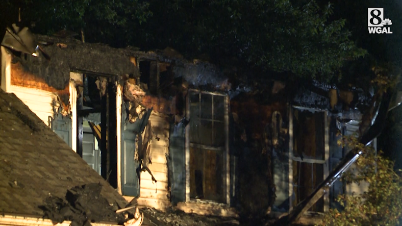House damaged by fire in Lancaster County