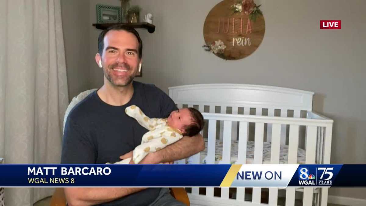 WGAL News 8 Anchor Matt Barcaro welcomes new daughter