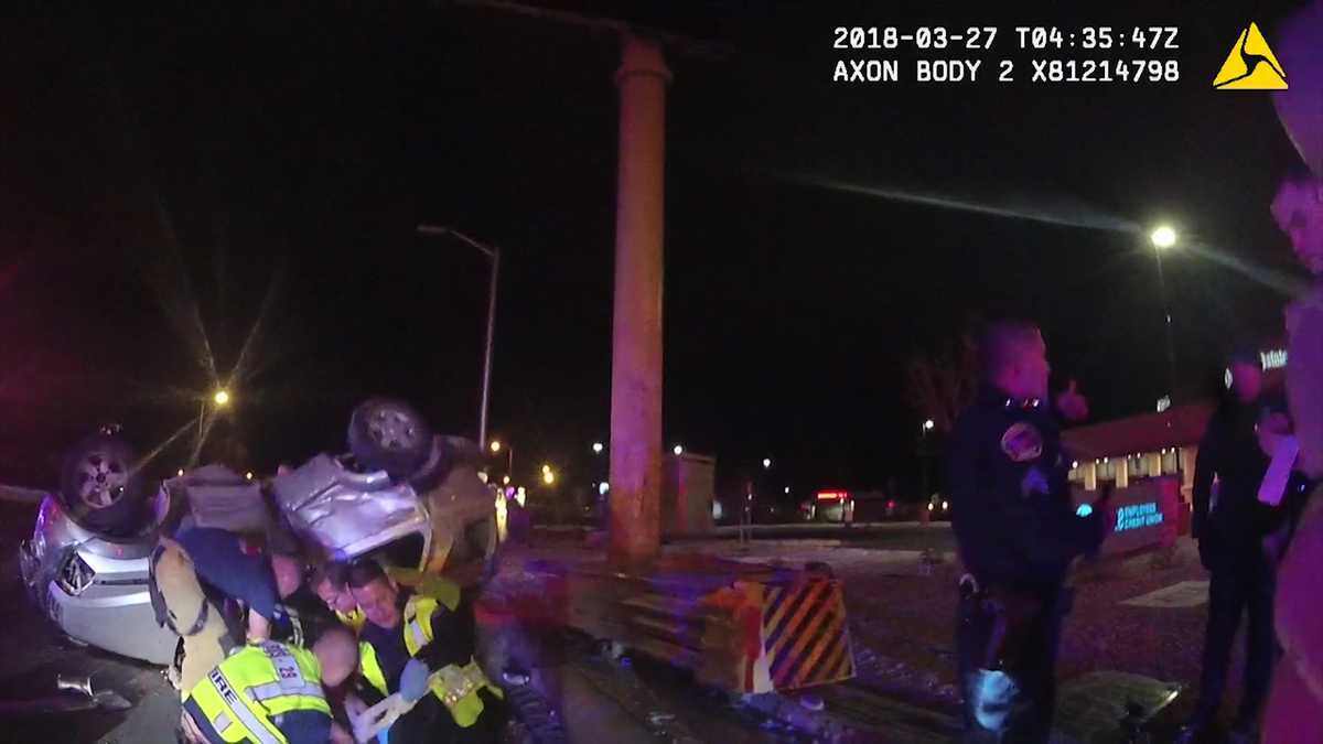 Body camera footage shows heroic rescue of infant and family by ...