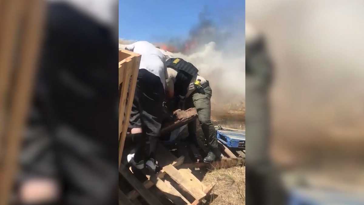 WATCH: Man assists in car crash rescue