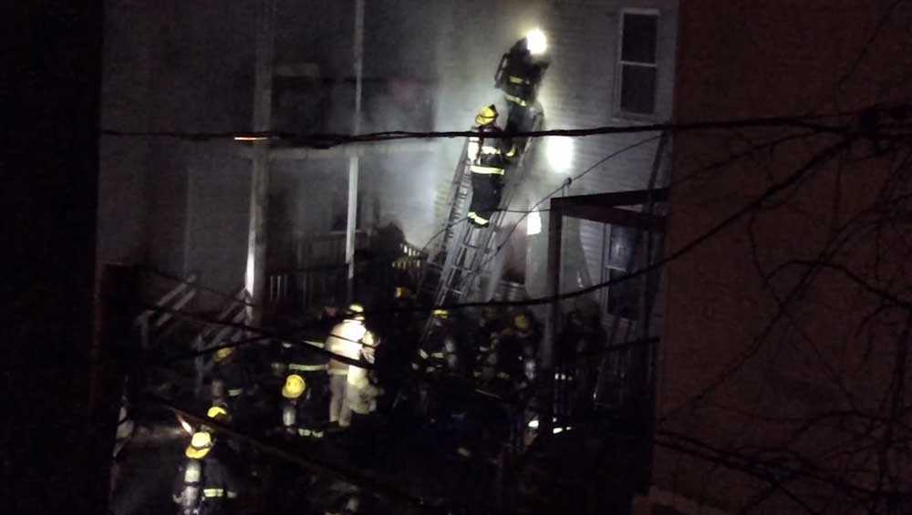 Neighbor captures deadly house fire rescue in Worcester