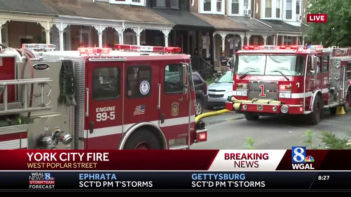 Crews respond to fire in York, Pa.