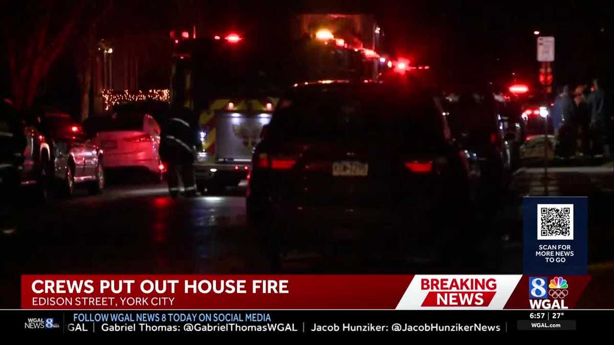 Crews respond to early morning house fire in York, Pa.